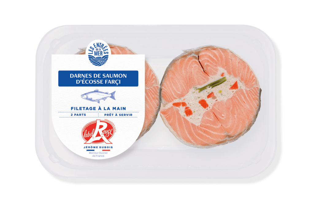 Label Rouge Stuffed Scottish Salmon Steaks 2 x 70g | Les Entrées de la Mer